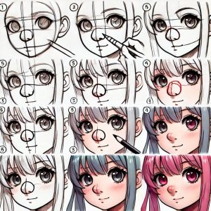 How To Draw Anime Faces in 7 Easy Steps - How To Draw Faces With JR